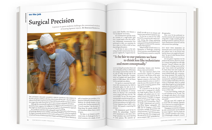 Surgical Precision | Dartmouth Alumni Magazine