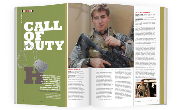 Call of Duty | Dartmouth Alumni Magazine